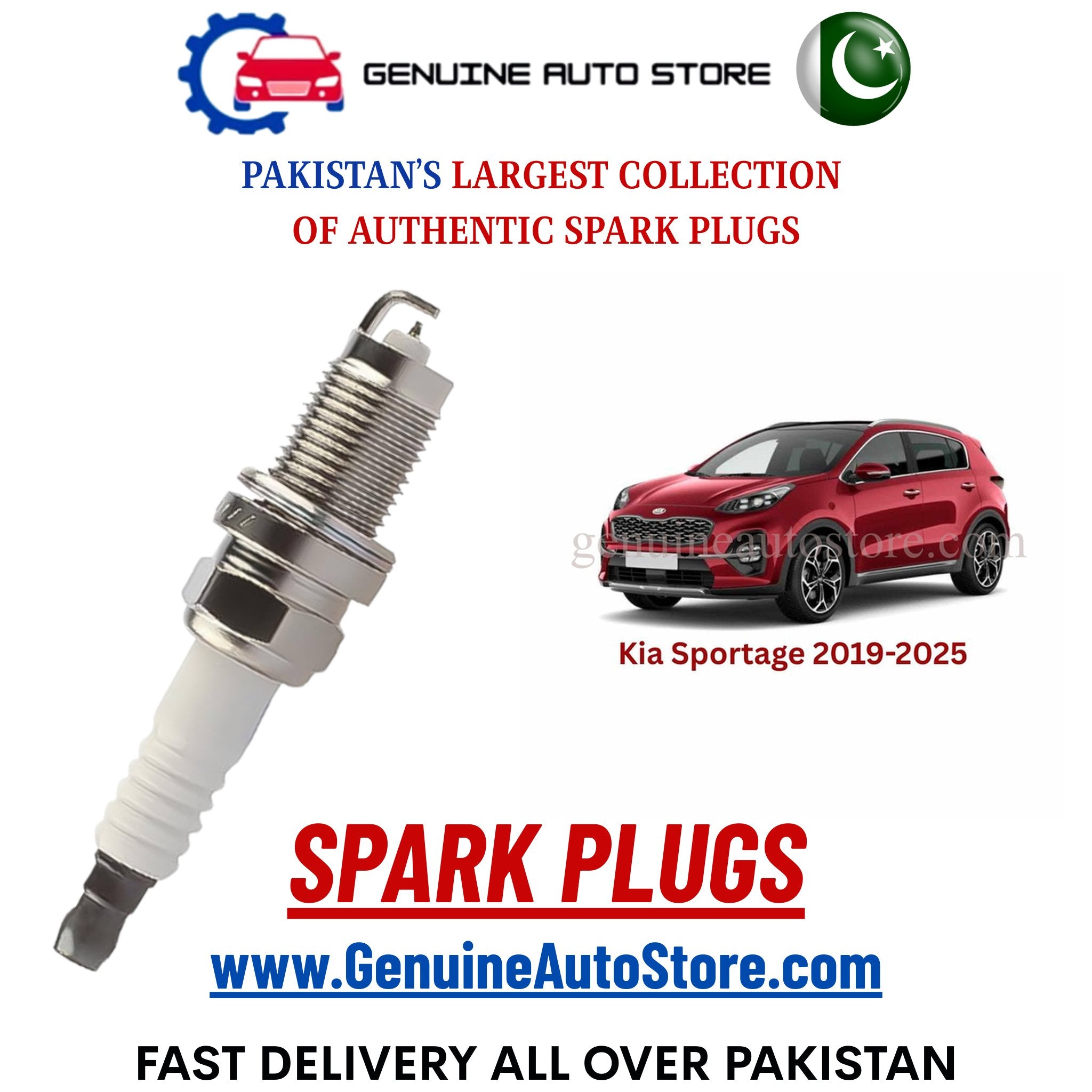 Buy Original Iridium Kia Sportage 2019-2025 Spark Plugs in Pakistan ...
