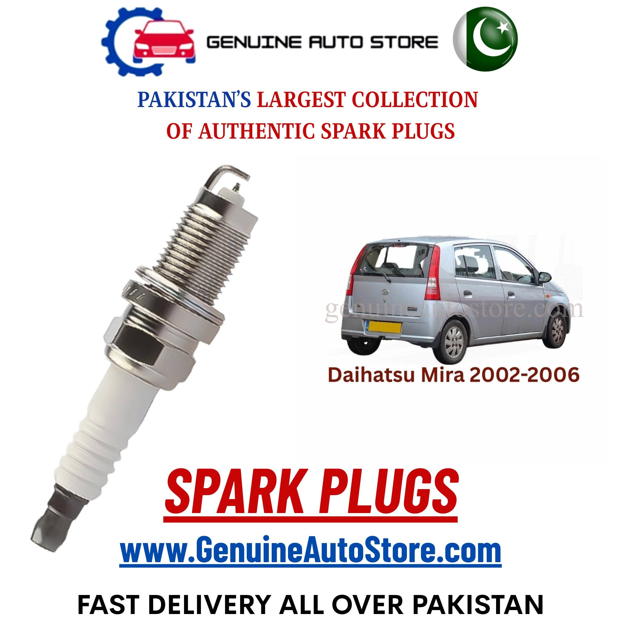 Buy Original Iridium Daihatsu Mira 2002-2006 Spark Plugs in Pakistan ...