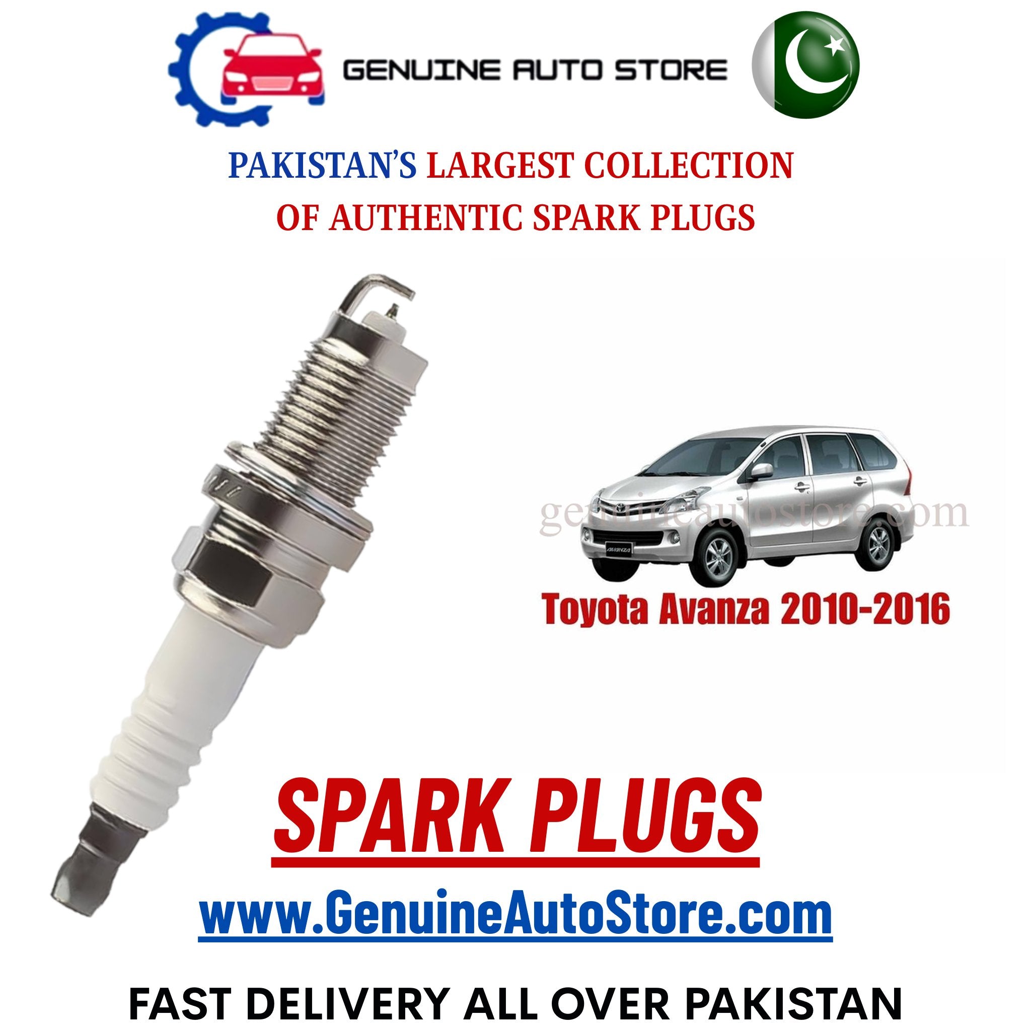 Buy Original Iridium Toyota Avanza 2010-2016 Spark Plugs in Pakistan ...