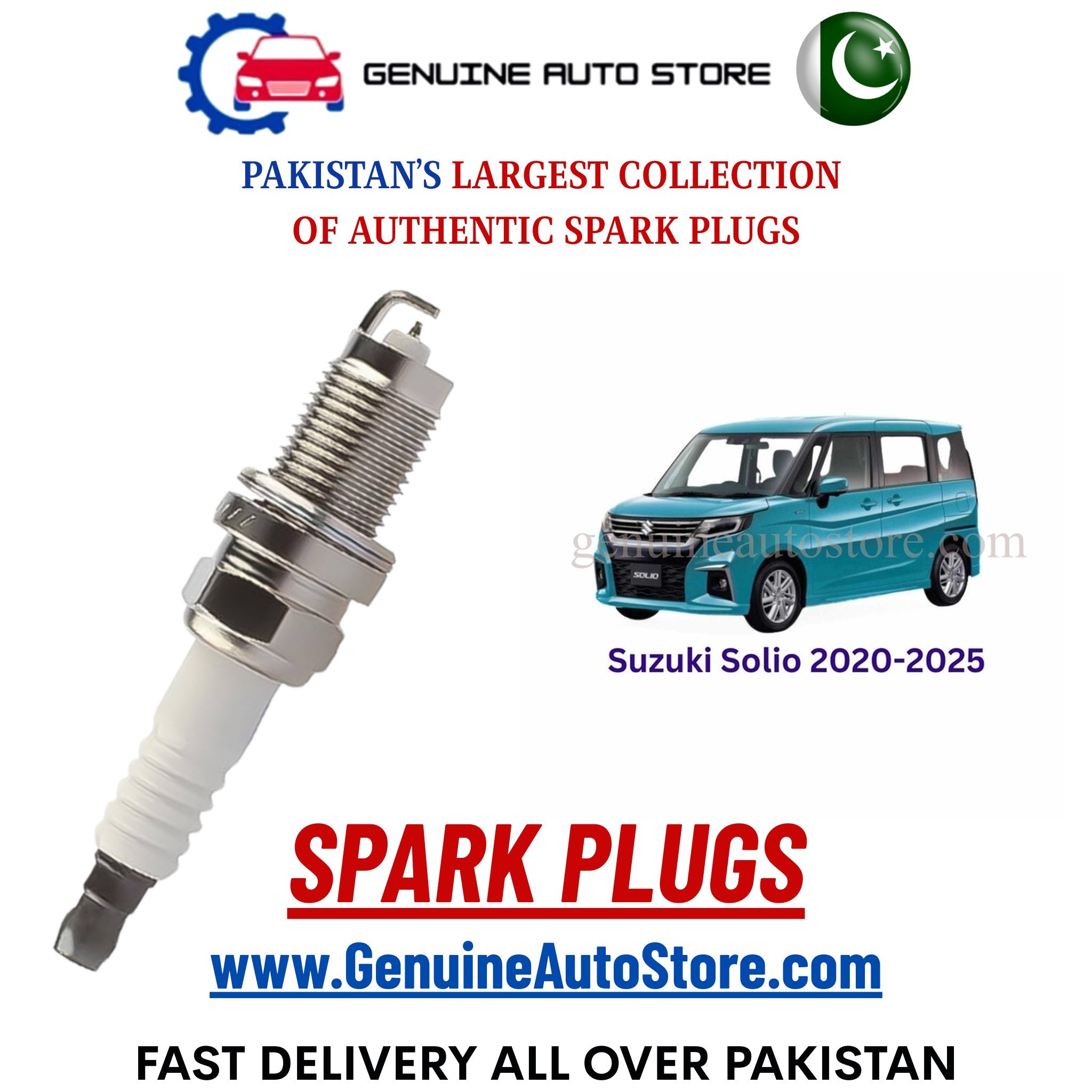 Buy Original Iridium Suzuki Solio 2020-2025 Spark Plugs in Pakistan ...