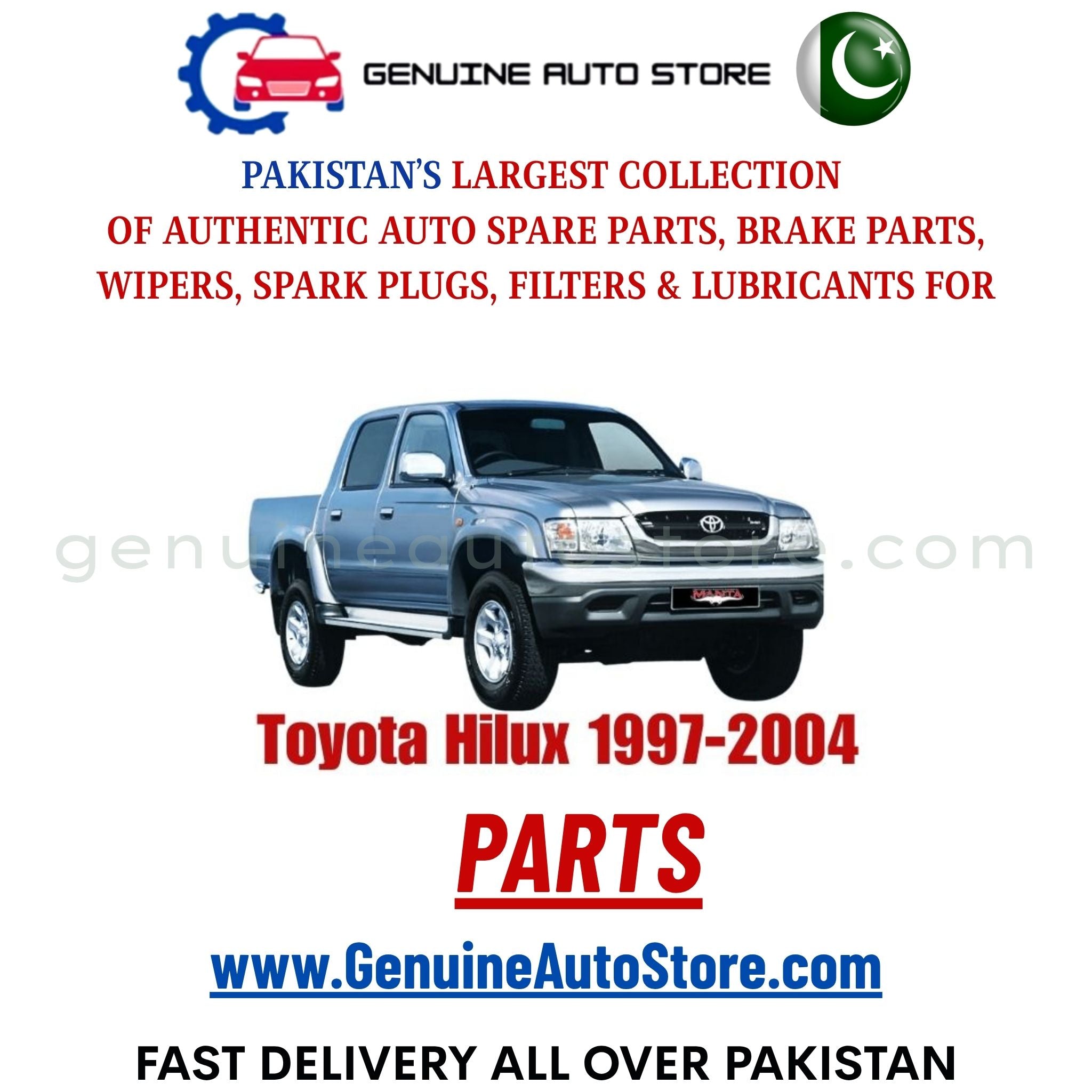Buy Original Toyota Hilux 1997-2004 Parts in Pakistan – Genuine Auto Store