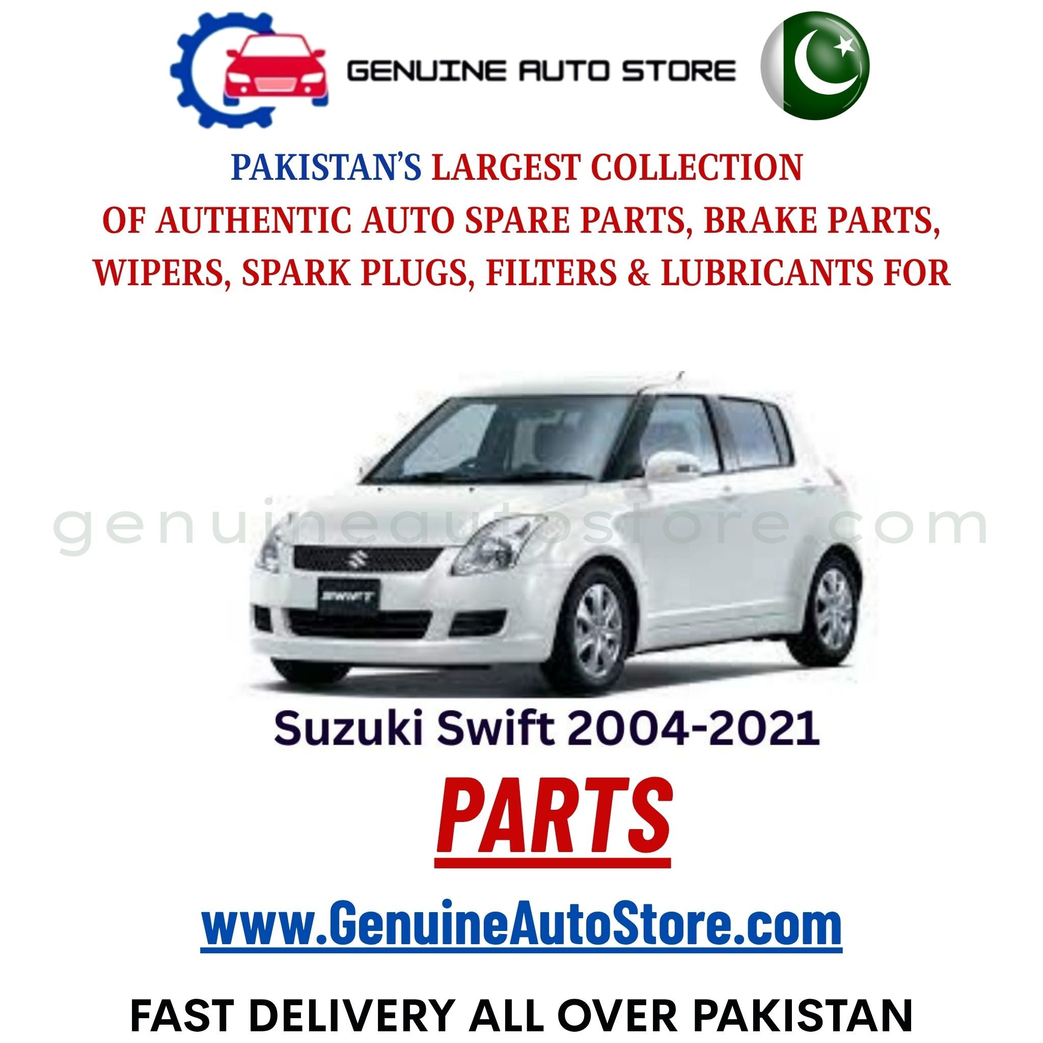 Buy Original Suzuki Swift 2004-2021 Parts in Pakistan – Genuine Auto Store