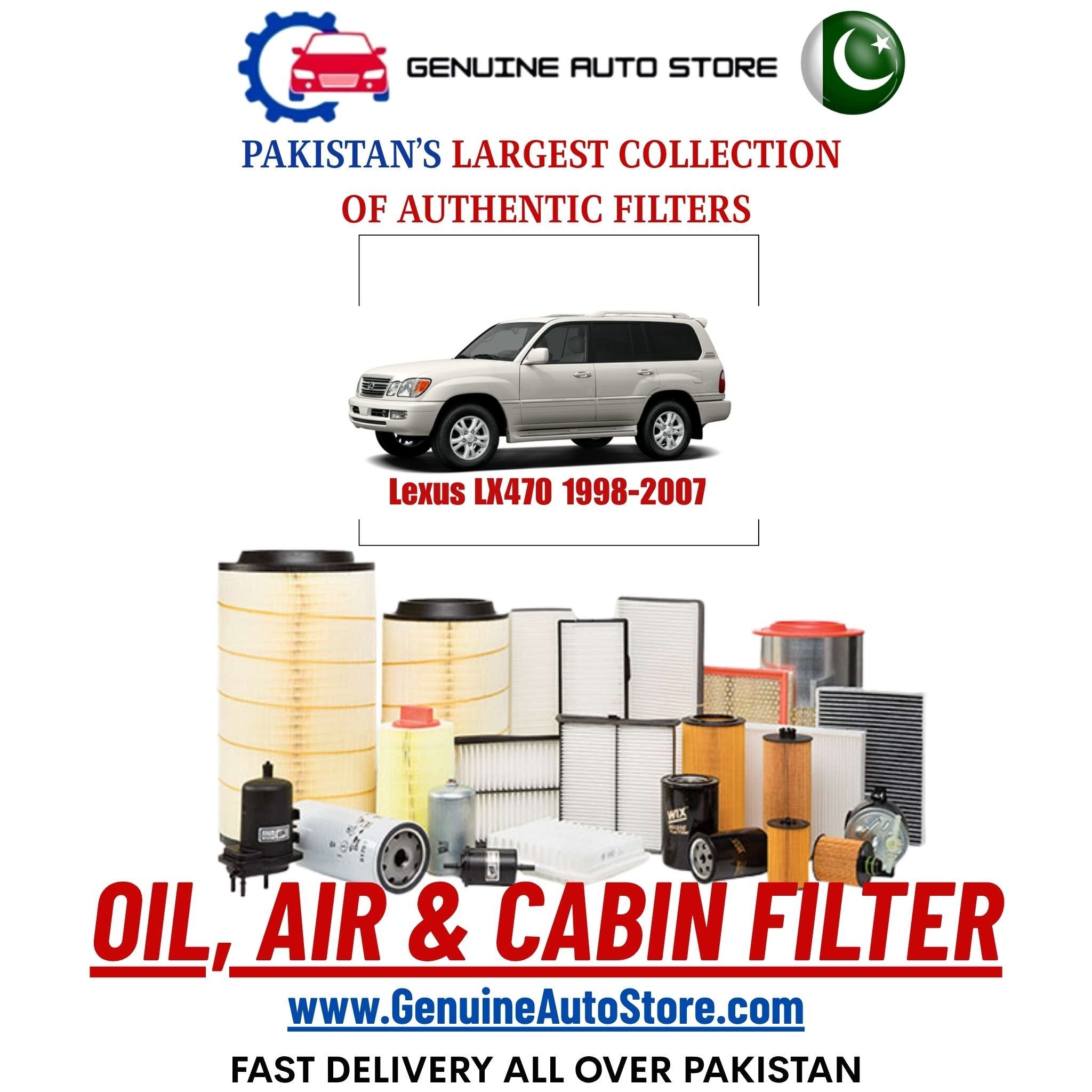Buy Authentic Lexus LX470 1998–2007 Filters in Pakistan – Genuine Auto ...