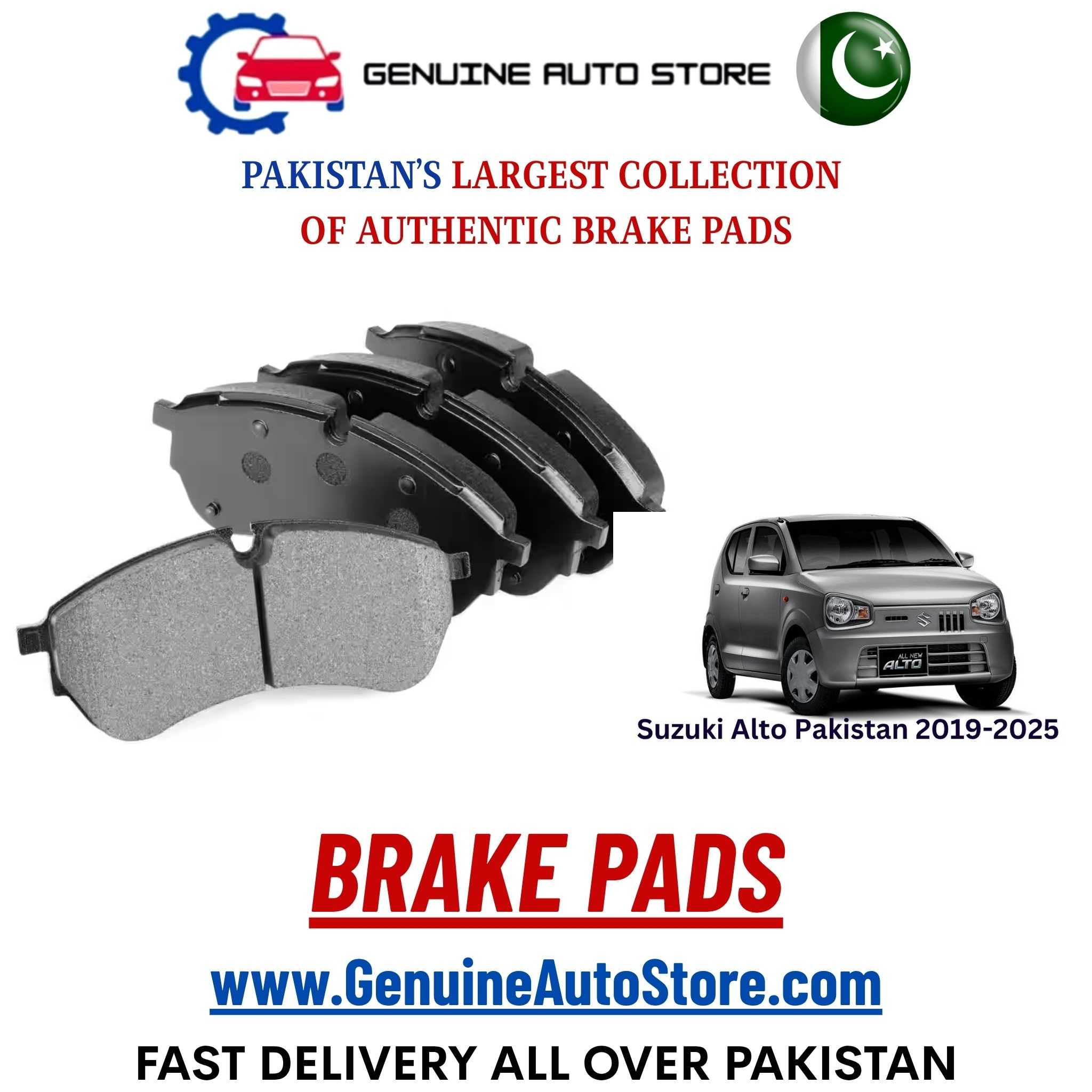 Buy Authentic Suzuki Alto Pakistan 2019–2025 Brake Pads in Pakistan ...