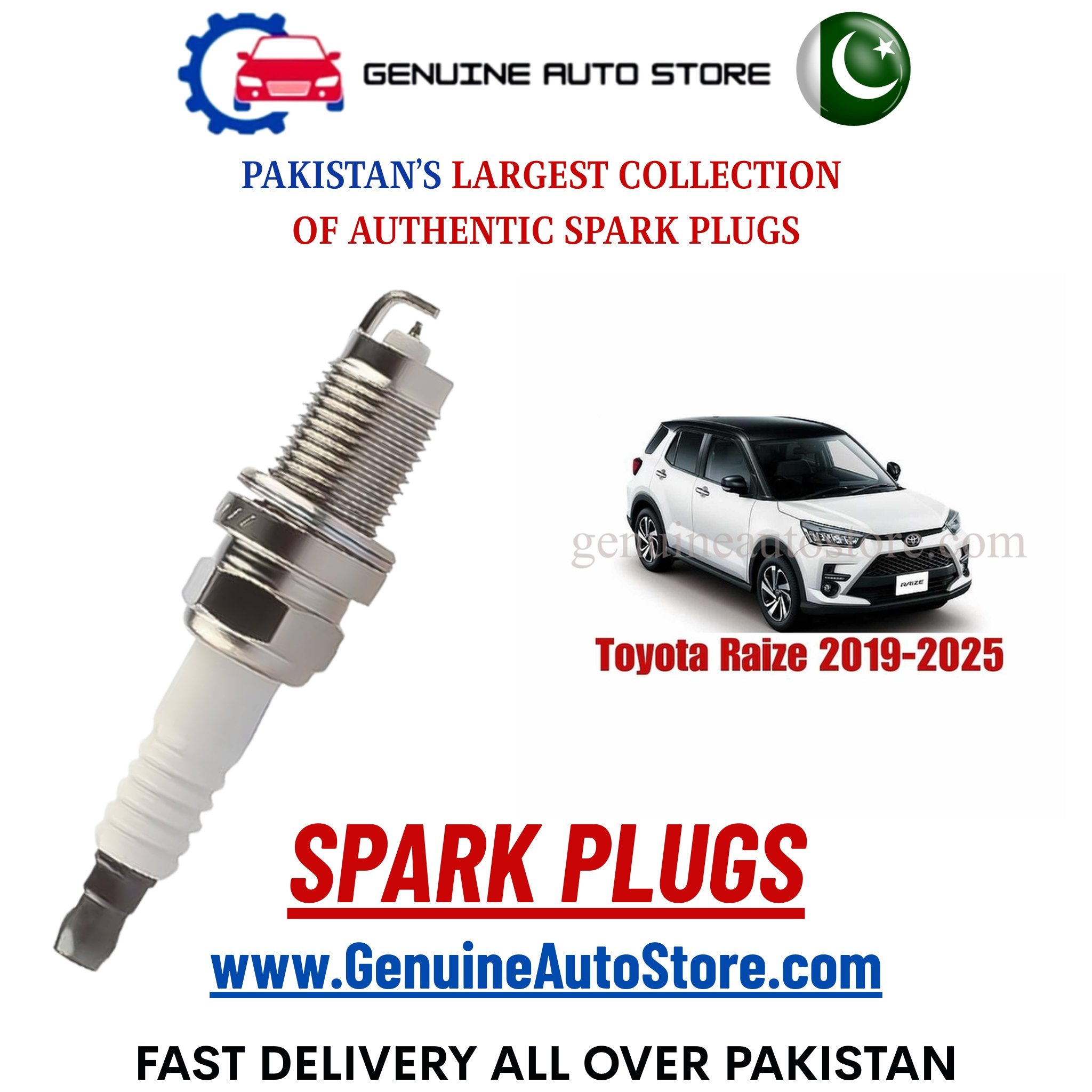 Buy Original Iridium Toyota Raize 2019-2025 Spark Plugs in Pakistan ...