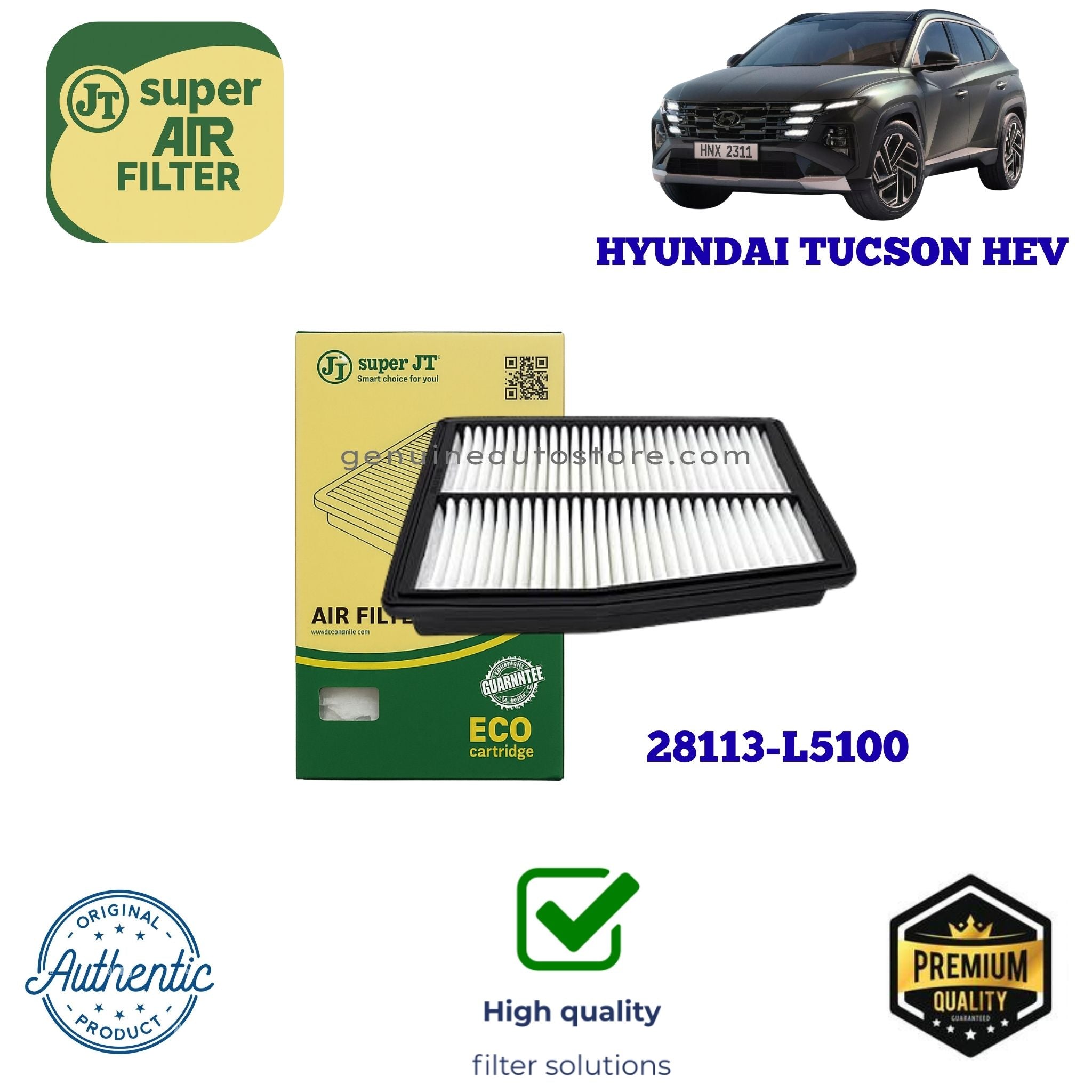 Buy HYUNDAI TUCSON HEV Air Filter 28113-L5100 in Pakistan – Genuine ...