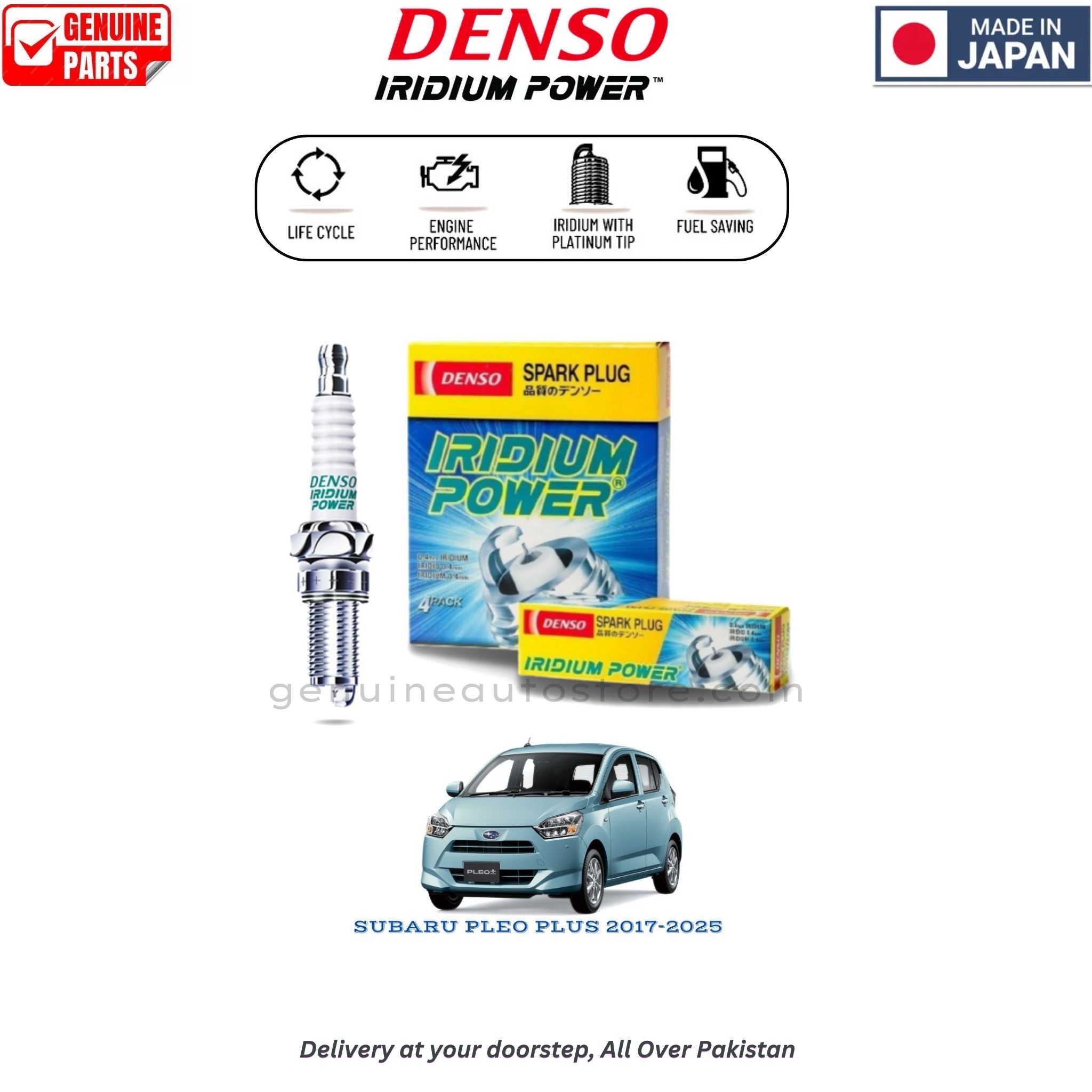 Buy Original Denso Iridium Spark Plugs for SUBARU PLEO PLUS 2017-2025 ...