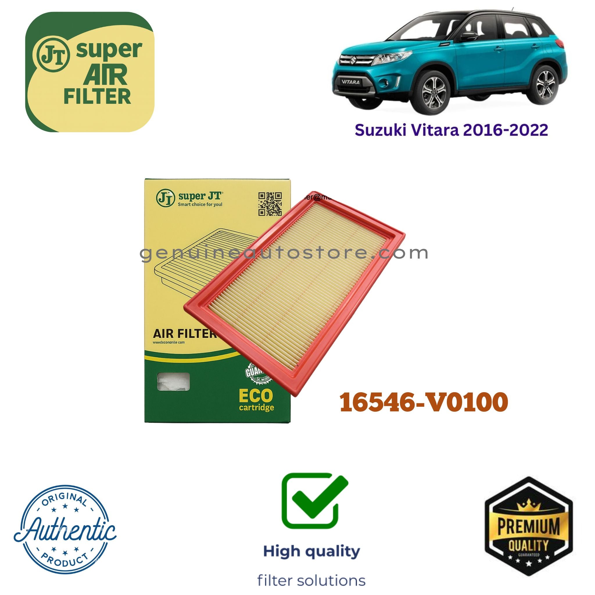 Buy Suzuki Vitara 2016-2022 Air Filter Super JT 16546-V0100 in Pakistan ...